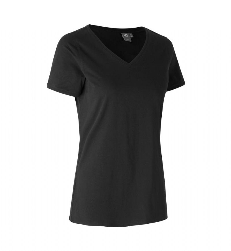 ID Identity CORE V-neck tee | ladies'', Black
